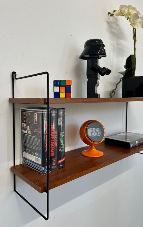 Mid Century String Regal Teak Farbig 2 Tablare Bauhaus (Gebraucht) in ...