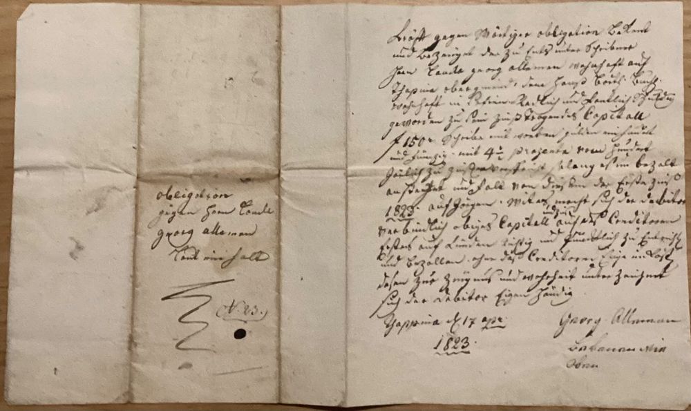 Antike Handgeschriebene Brief aus 1823 (Gebraucht) in Root für CHF 19 ...