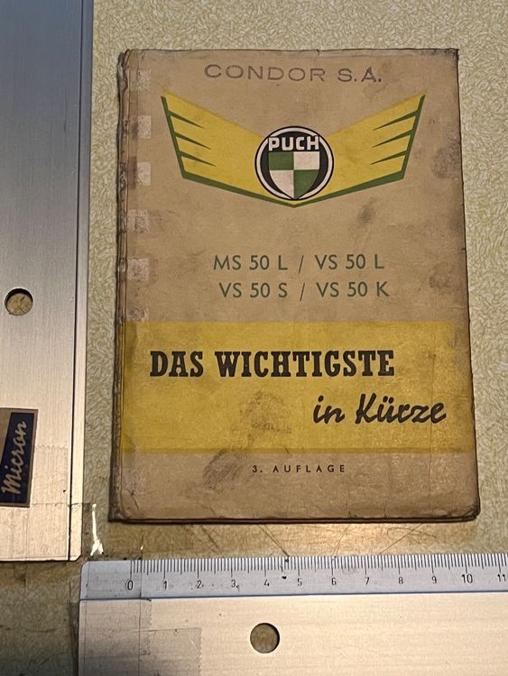 buch, heft, PUCH, MS 50 L, VS 50 L, VS 50 S, VS 50 K, 3 aufl (Gebraucht ...