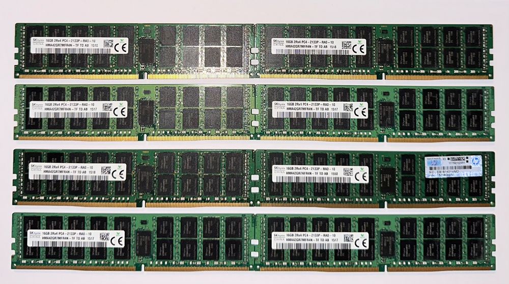 128GB (8x16GB) PC4-2133P-RA0-10 Server ECC RAM (Gebraucht) in Bad ...