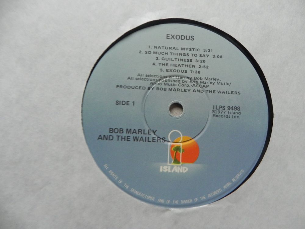 LP Jamaika Reggae Roots Bob Marley & the Wailers 1977 Exodus (Gebraucht ...
