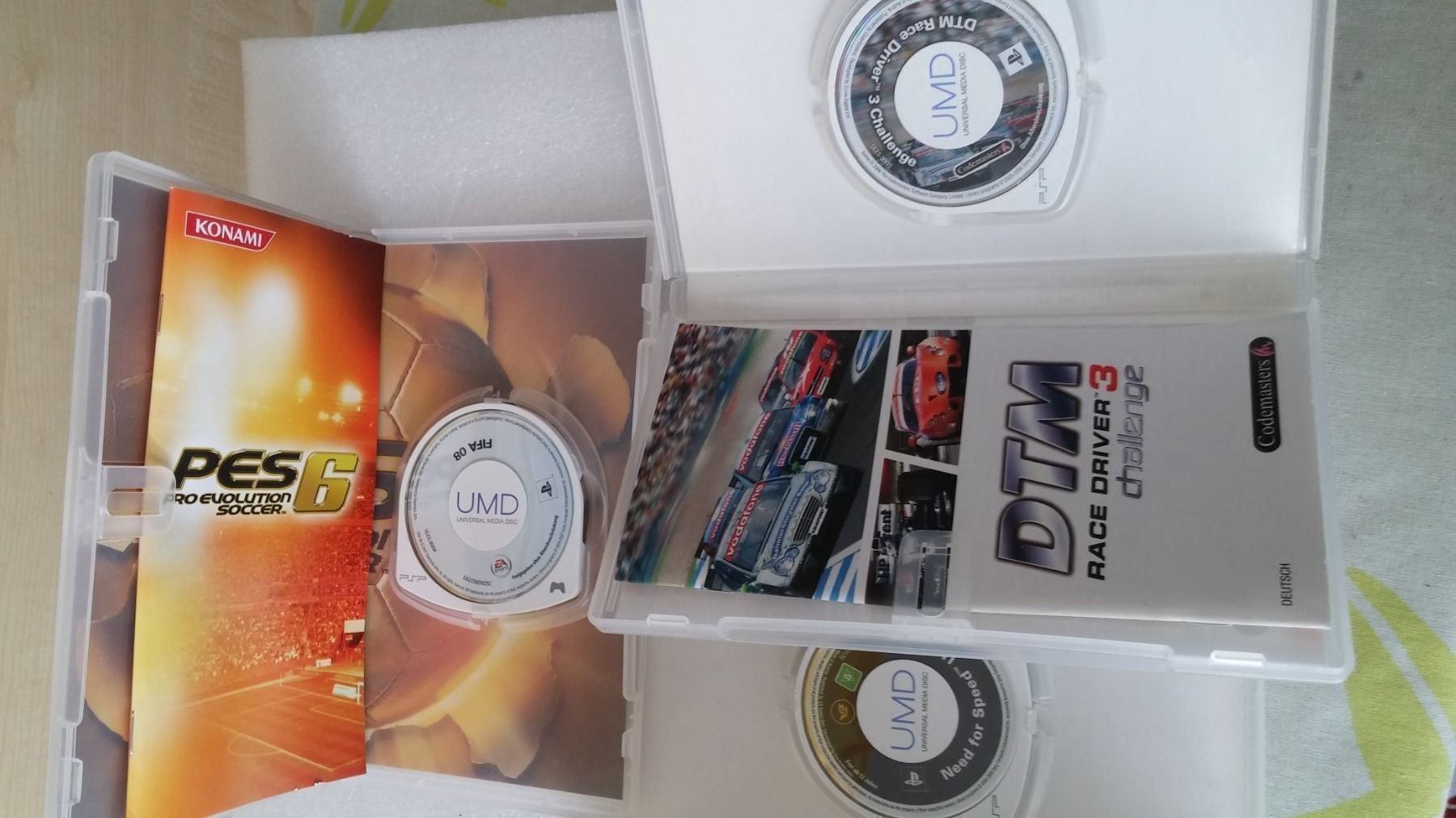 Need for Speed, Fifa 08 (PES 6DTM Verpackung), Race Driver 3 (Gebraucht ...