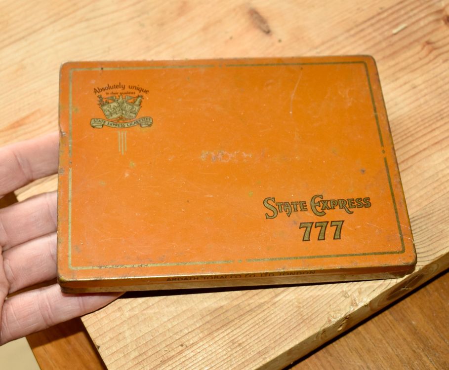 VINTAGE State Express 777 CIGARETTES Blechdose | Kaufen auf Ricardo