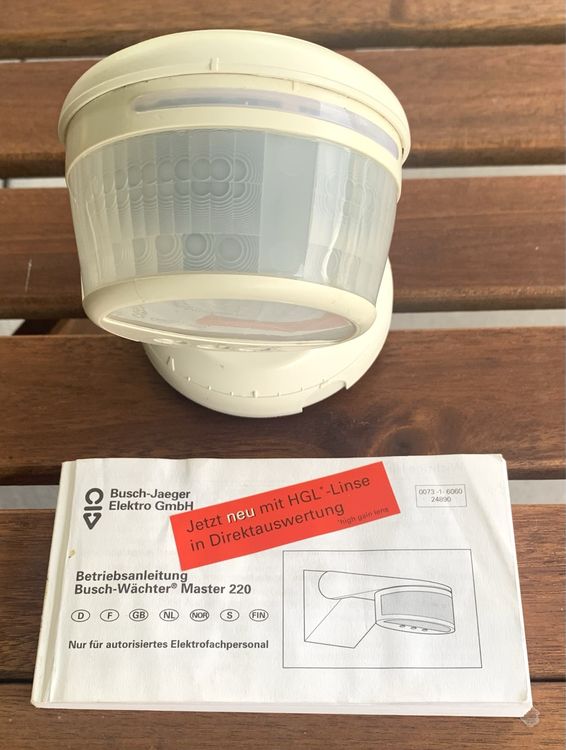 Bewegungsmelder Busch-Wächter 220 (Gebraucht) in Hölstein für CHF 10 – mit Lieferung auf Ricardo ...