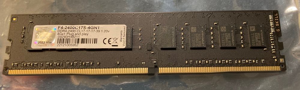 G.Skill Value RAM DDR4-2400 4GB | Kaufen auf Ricardo