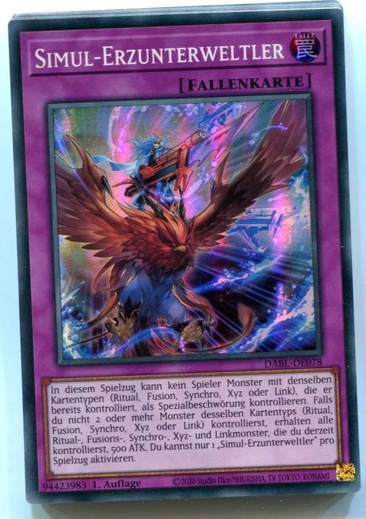 Yu-GI-OH Simul Erzunterweltler Super Rare DABL-DE078 (Neu und ...