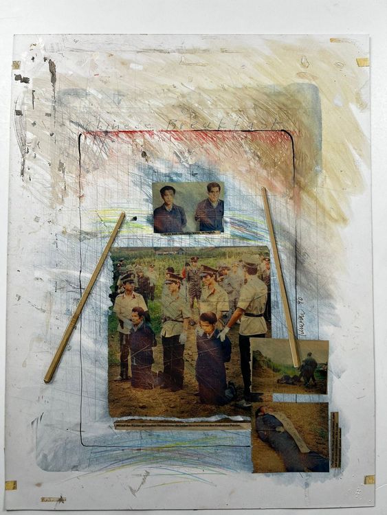 Deutsche Schule Abstrakte Mischtechnik Handsigniert | Kaufen auf Ricardo