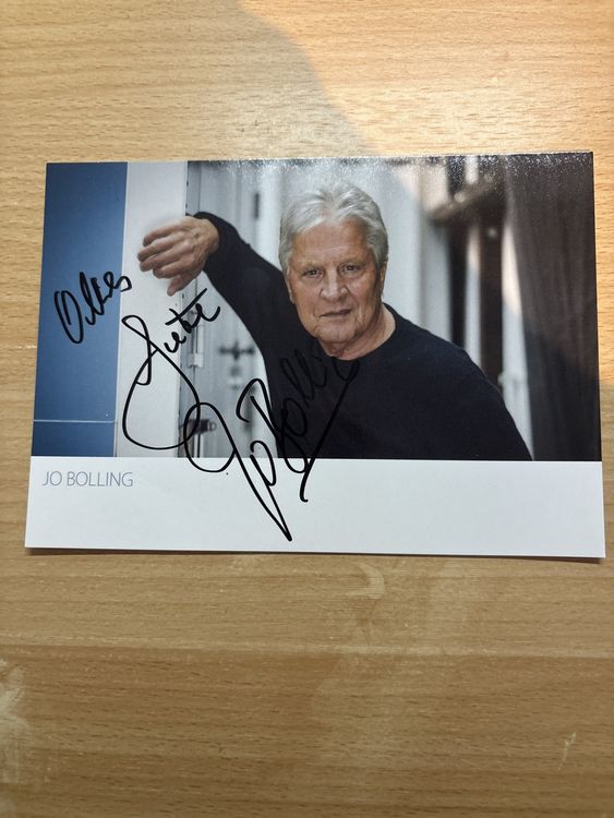 Jo Bolling signiertes Foto mit Widmung "Alles Gute" (Neu (gemäss ...