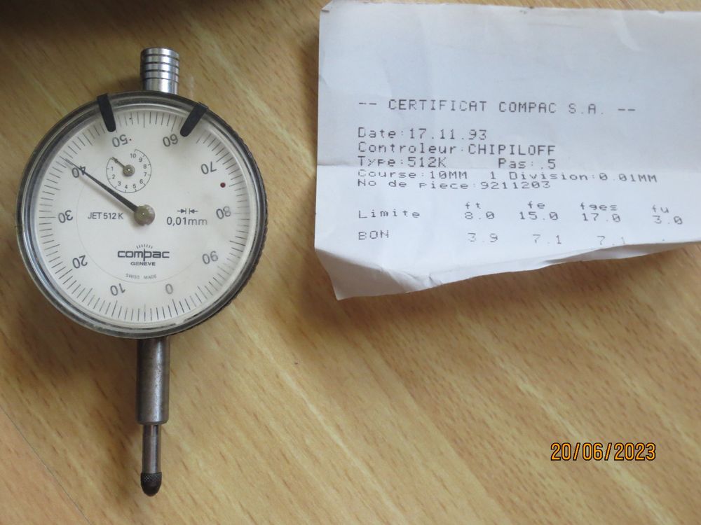 Mikrometer / Messuhr Compac, Genève 0,01mm (Neu (gemäss Beschreibung ...