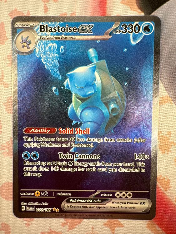 Pokemon 151 Blastoise ex SAR/SIR (Neu (gemäss Beschreibung)) in Thun ...