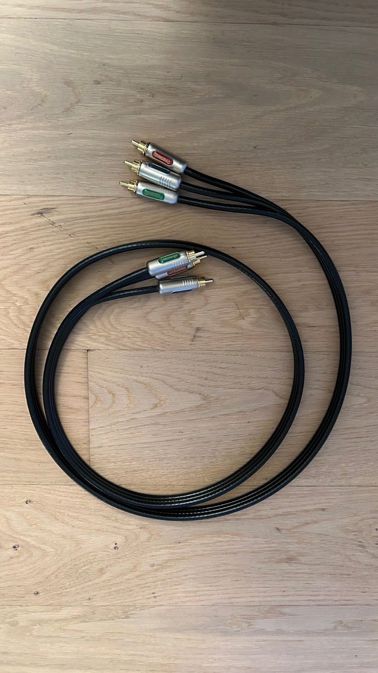 Abgeschirmte Video RGB YUV Kabel 3 Chinch Cinch 1,5 Meter (Gebraucht ...