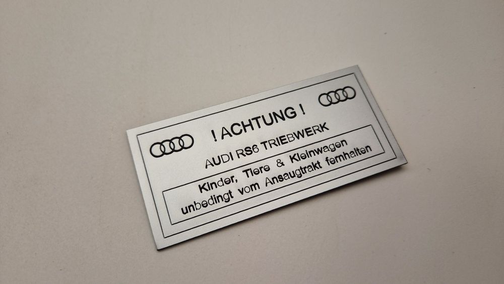 Audi RS6 Schild | Kaufen auf Ricardo
