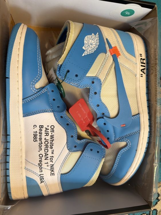 Chicago off white Jordan 1s blue (Neu und originalverpackt) in Genève ...