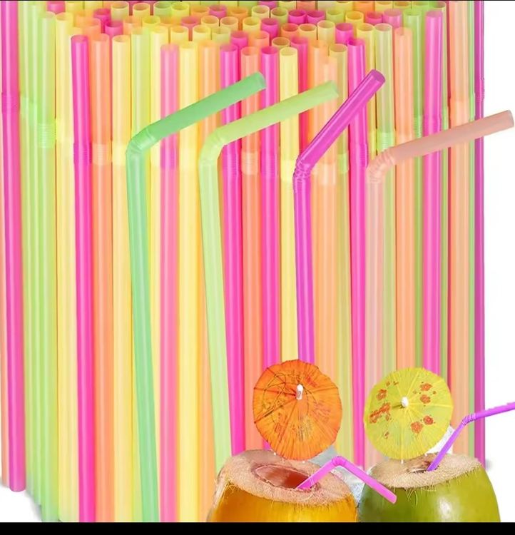 Kult Plastik Strohhalme 100 Stk Trink Halme Strohhalm Röhrli (Neu und ...