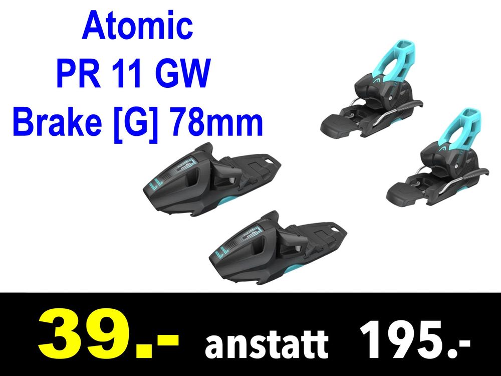 🔴 Ski-Bindung ATOMIC PR 11 GW Brake [G] 78mm /929A (Neu und originalverpackt) in Zürich für CHF ...