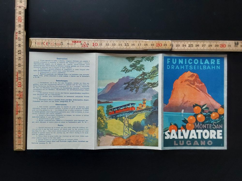 San Salvatore Lugano Faltprospekt. (Gebraucht) in Steinach für CHF 14 – mit Lieferung auf ...