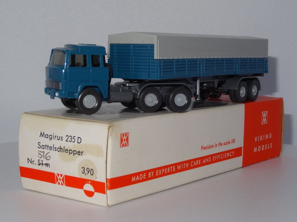 Wiking 51m, WW, Magirus 235D, Sattelschlepper, ca. 1971, (Neu (gemäss ...