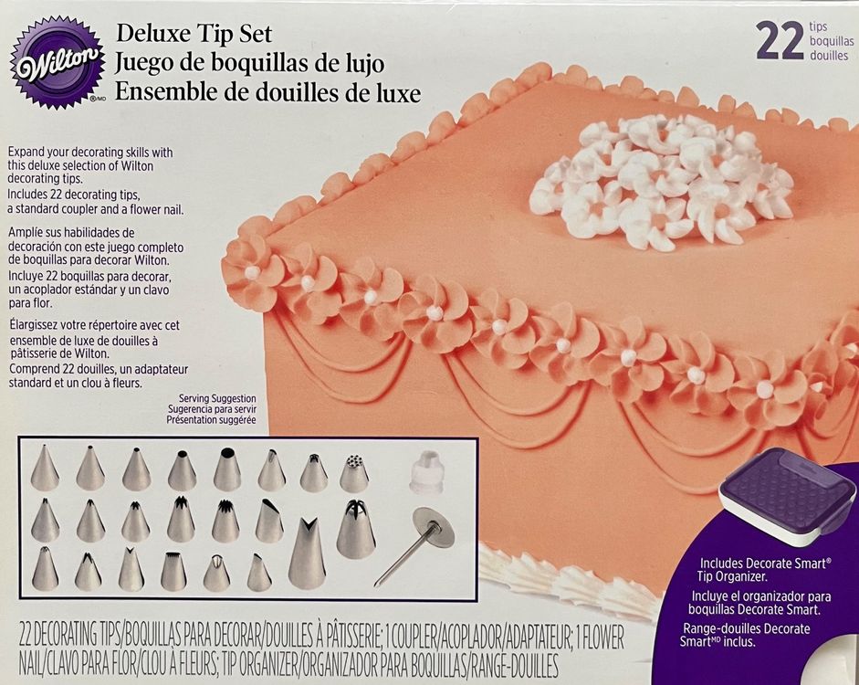 WILTON Spritztüllen Deluxe Tip Set NEU (Neu und originalverpackt) in ...