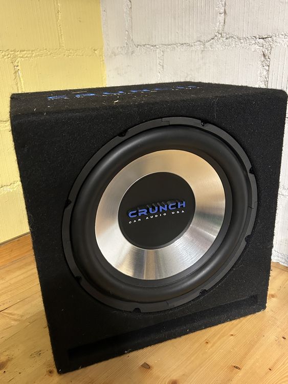 Crunch GPX350 Aktiv Subwoofer 350W Auto Sub Bassbox (Gebraucht) in ...