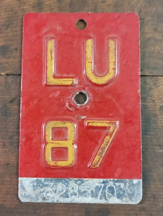 Velonummer LU 87 Luzern (Gebraucht) in Langenthal für CHF 1 – mit ...