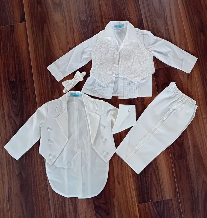 Festliches Taufkleid /Anzug Set Gr. 81 (18 Monate) (Gebraucht) in Rain ...
