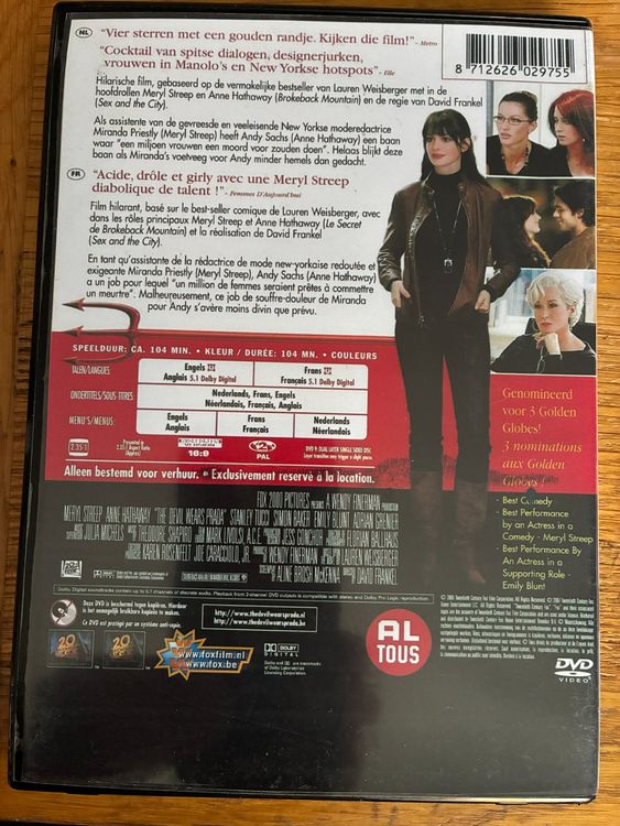 Le Diable s'habille en Prada (2006, DVD, Meryl Streep) (D'occasion) à ...