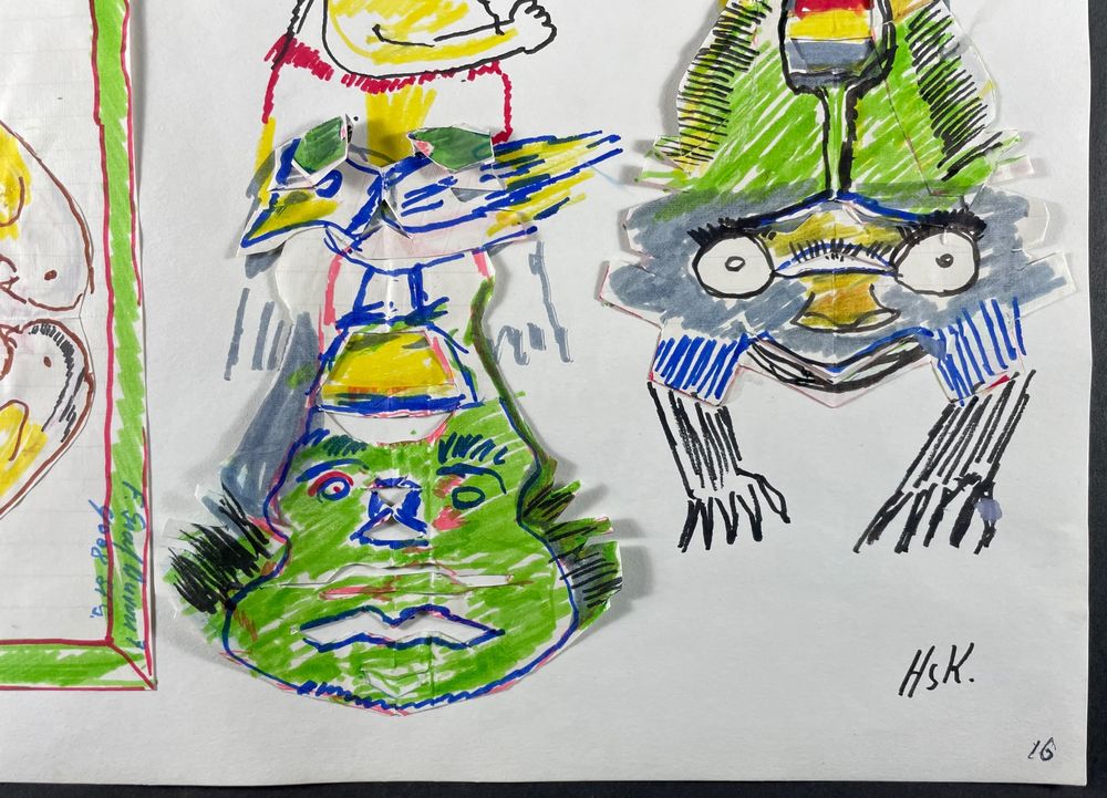 Hans Krüsi (1920-1995) Collage Mischtechnik (Gebraucht) in Root für CHF 275 – mit Lieferung auf ...