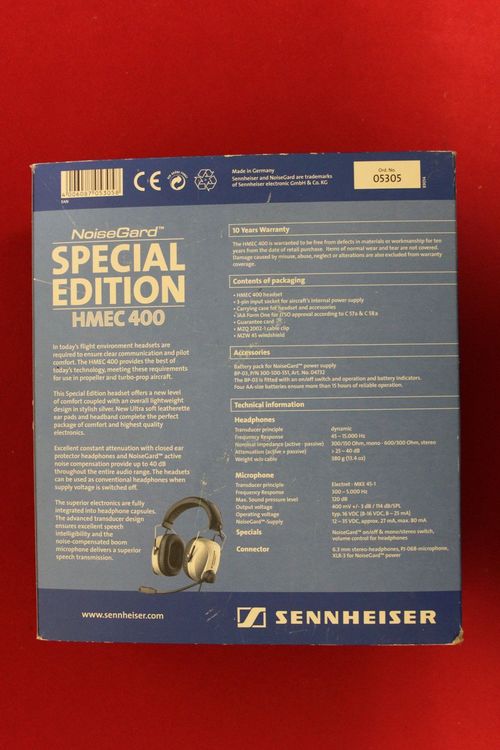 SENNHEISER HMEC 400 Piloten-Headset (Neu (gemäss Beschreibung)) in Murg ...