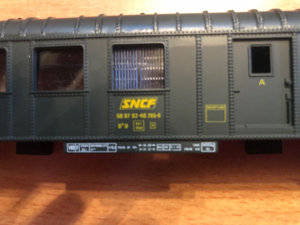 Jouef 5113 SNCF Voiture mixte 2.Klasse und Gepäck (Gebraucht) in ...