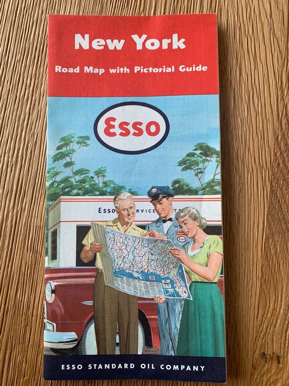 Esso Road Map New York 40er/50er Jahre (D'occasion) à pour CHF 8 – avec ...