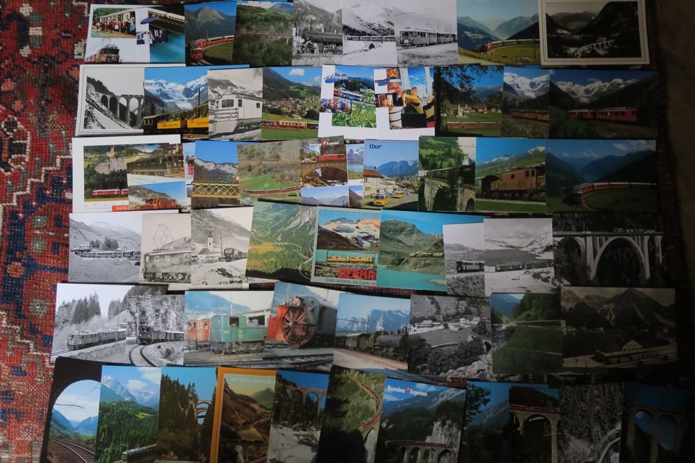 RhB Rhätische Bahnen, 55 cartes postales (Gebraucht) in Belmont ...