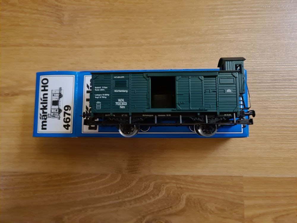 Märklin 4679 ged. Güterwagen mit Bremser (Gebraucht) in Illhart für CHF ...