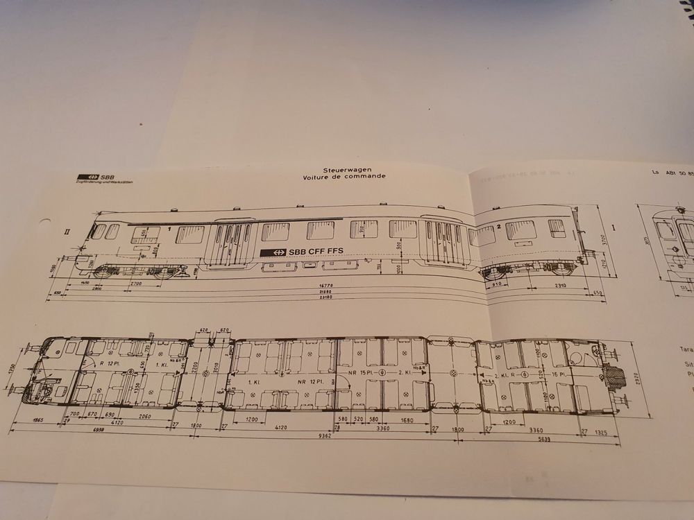 SBB Personen- und Gepäckwagen / Skizzen / Massstab 1:100 | Kaufen auf Ricardo