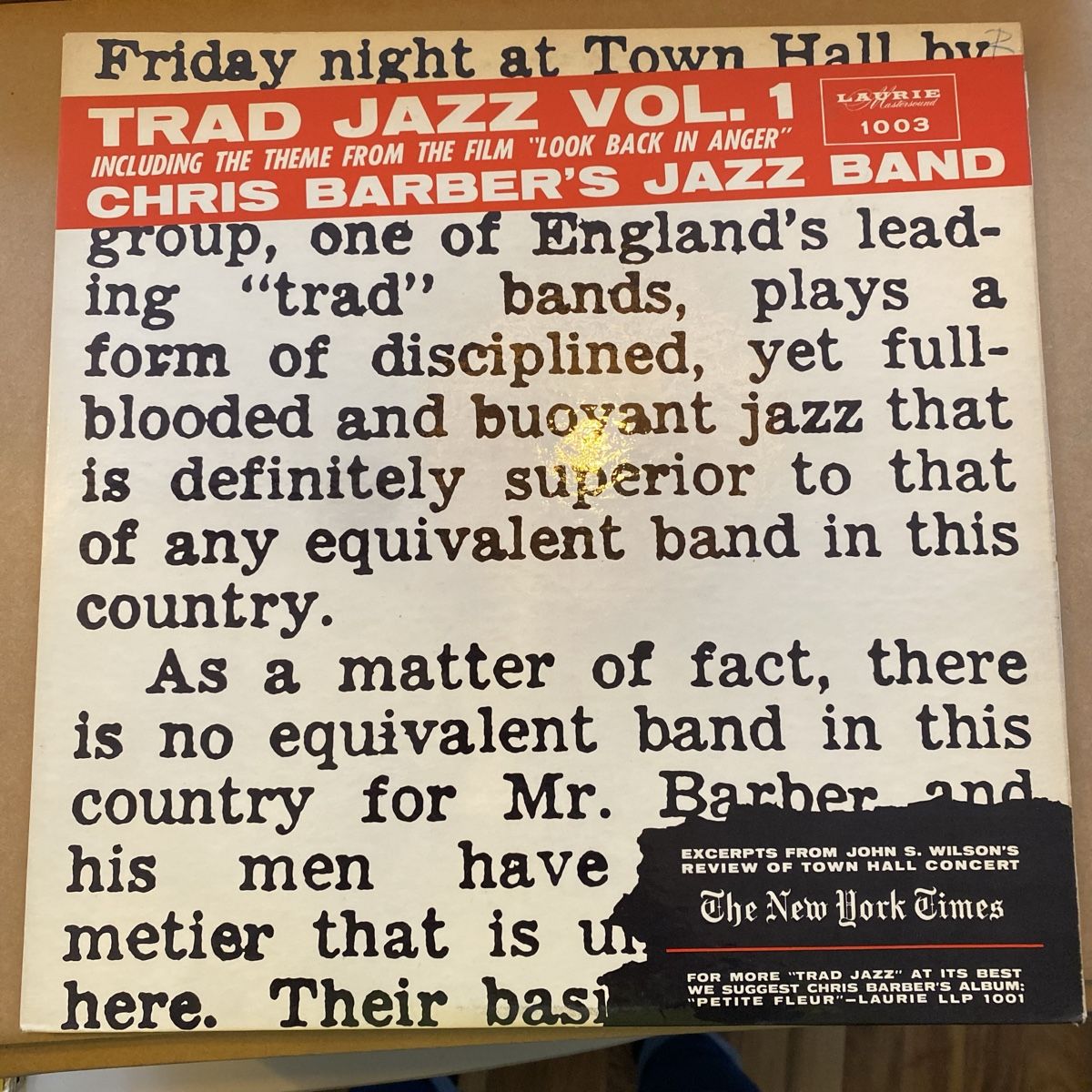 Chris Barber’s Jazz Band Trad. Jazz Vol. 1 (Gebraucht) in Rothenburg ...