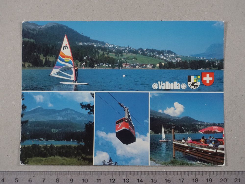 Valbella, Windsurfer, Luftseilbahn, 1991, Lenzerheide (Gebraucht) in Lenzburg für CHF 2 – mit ...