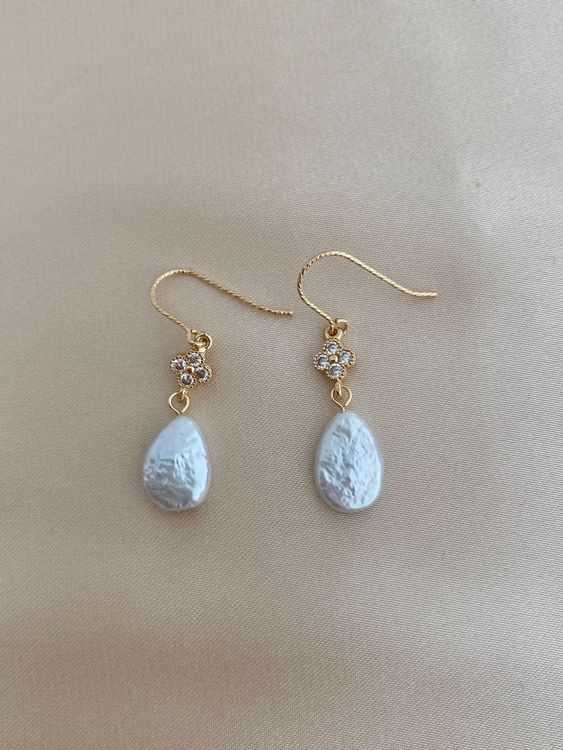 Perlen Ohrringe /Süsswasserperlen echte | Kaufen auf Ricardo