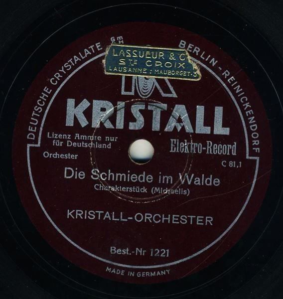 Kristall-Orchester Mühle Im Schwarzwald / Schmiede Im Walde (Gebraucht ...