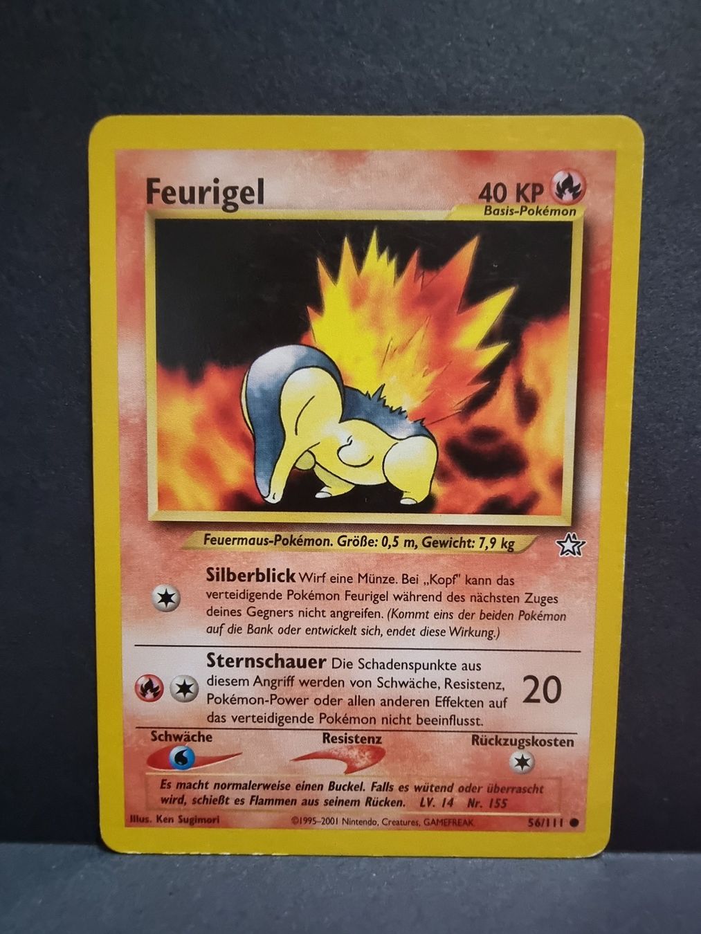 Pokémon Neo Genesis - Feurigel - 56/111 (F1) (Neu (gemäss Beschreibung ...