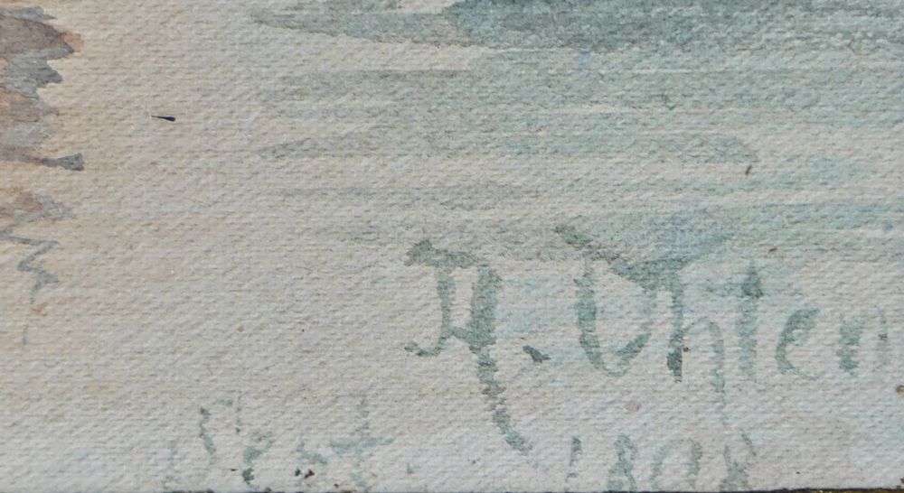 Antikes Aquarell von Robert Ohlen (1860-1942) (Gebraucht) in Ostermundigen für CHF 5 – mit ...