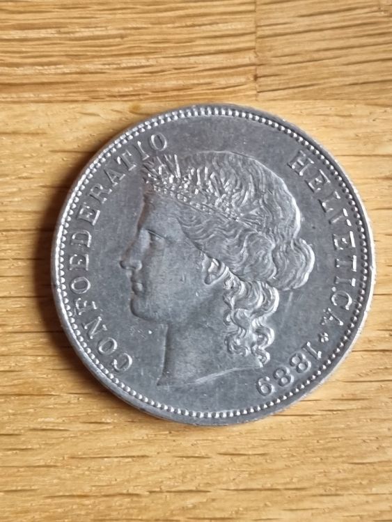 5 Franken 1889 - Frauenkopf Top-Stück - RAR! (Gebraucht) in Mels für CHF 295 – mit Lieferung auf ...