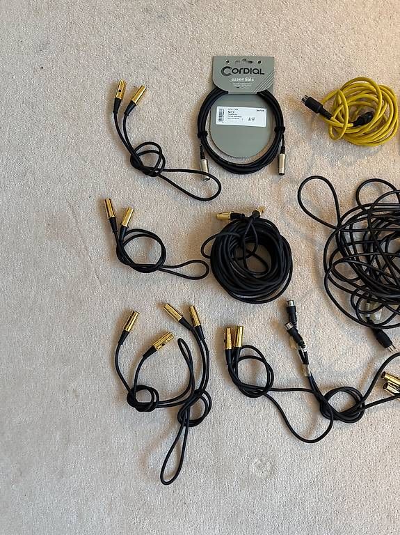 MIDI-Set (inkl. Cordial NEU) & XLR-Gold-Adapter (Gebraucht) in Uetikon ...