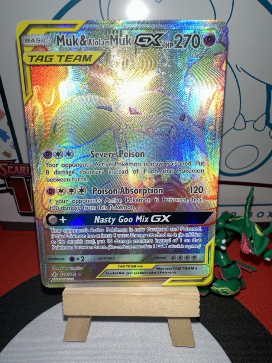 POKÉMON / Muk & Alolan Muk GX / Unbroken Bonds / Rainbow (Gebraucht) in ...