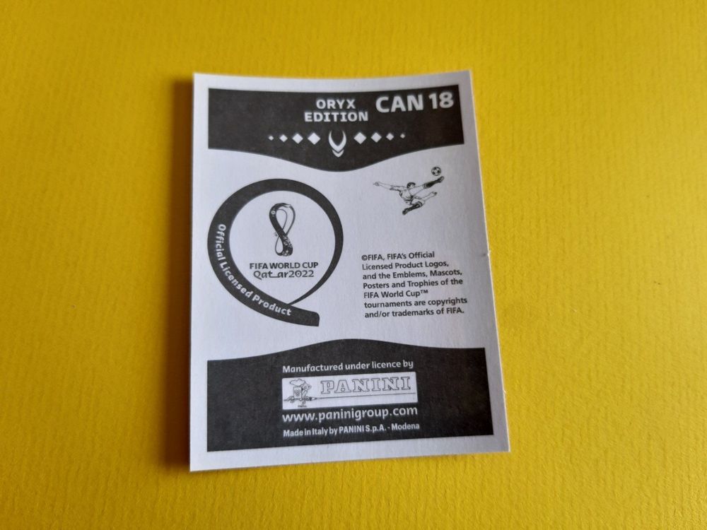 WM 2022 in Qatar CAN Nr. 18 JONATHAN DAVID (Neu (gemäss Beschreibung ...