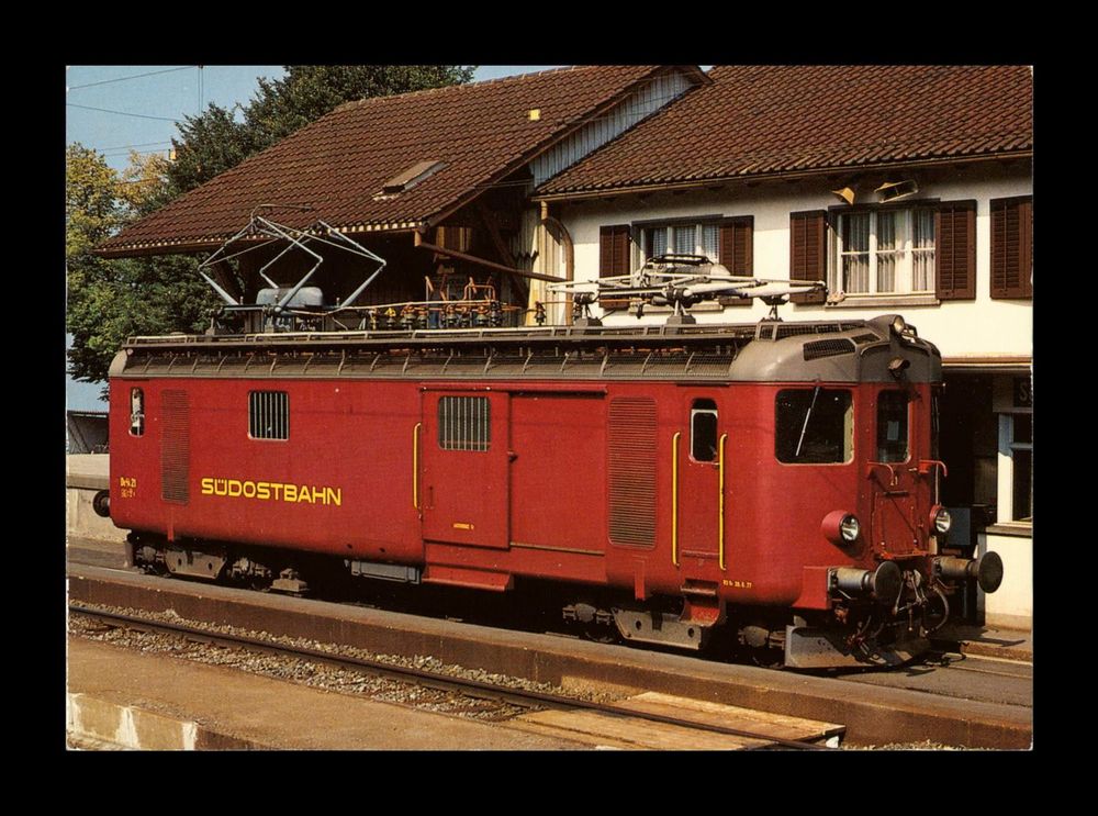 SÜDOSTBAHN Gepäcktriebwagen De 4/4 (21) SCHINDELLEGI 1982 (Neu (gemäss Beschreibung)) in Zürich ...