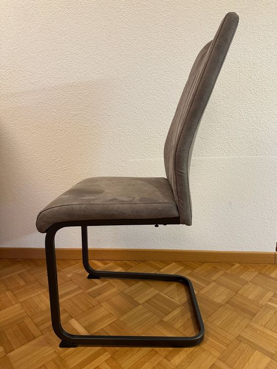 Stuhl für Esstisch 4er Set - Freischwinger Cotulla - grau (Gebraucht) in Zürich für CHF 20 – nur ...