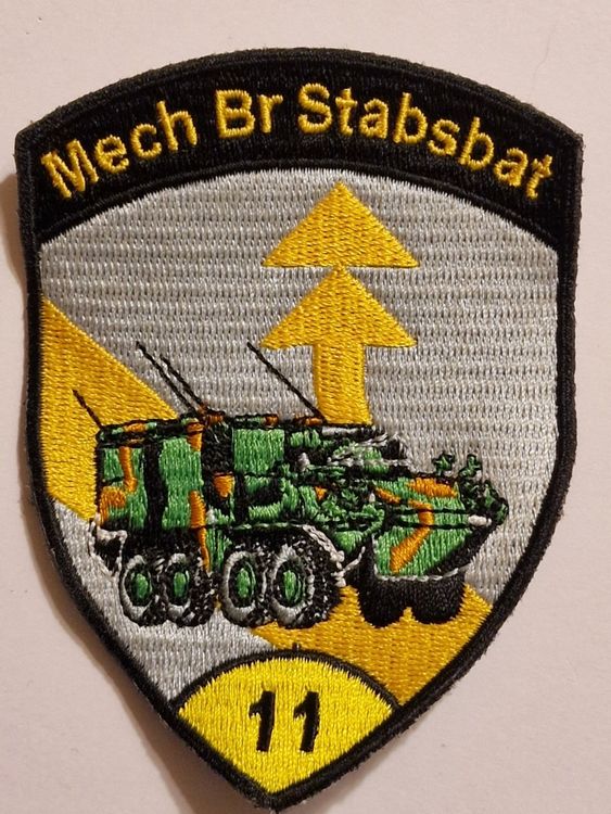 Panzer Badge abzeichen Mech Brigade Stabsbat 11 Gelb | Kaufen auf Ricardo