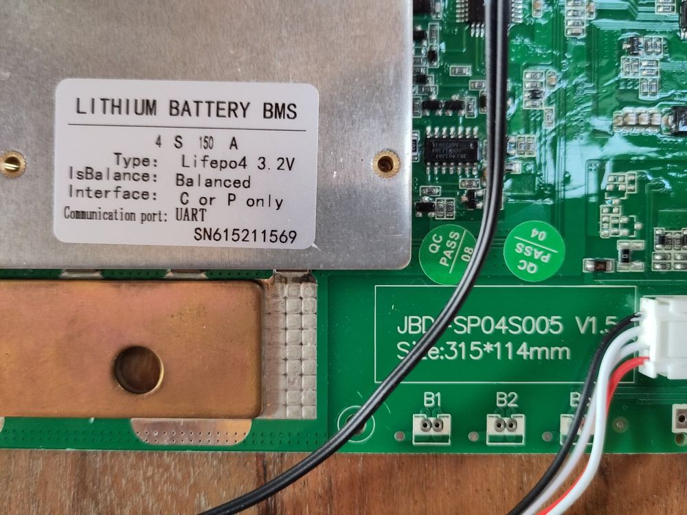 Batteriemanagement-System (BMS) für LiFePo4-Zellen JBD (Gebraucht) in ...