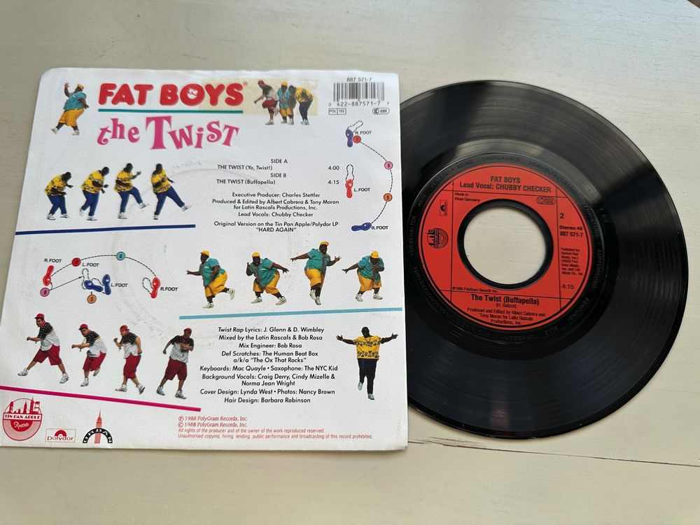 CHUBBY CHECKER FAT BOYS tolle Kult Single Top Hit Hip Hop 80 (Gebraucht ...