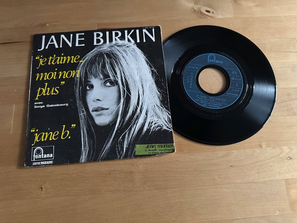 JANE BIRKIN SERGE GAINSBOURG tolle Je t'aime gelb Frankreich (Gebraucht ...