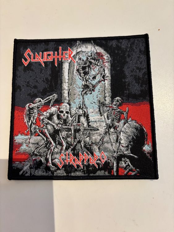 SLAUGHTER - Patch Aufnäher Thrash Metal Death Metal (Neu (gemäss ...